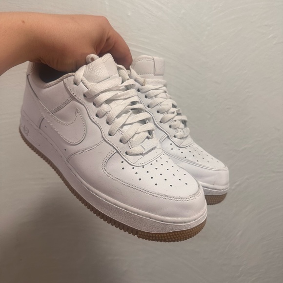Nike | Shoes | Nike Air Force Low White With Gum Bottom | Poshmark